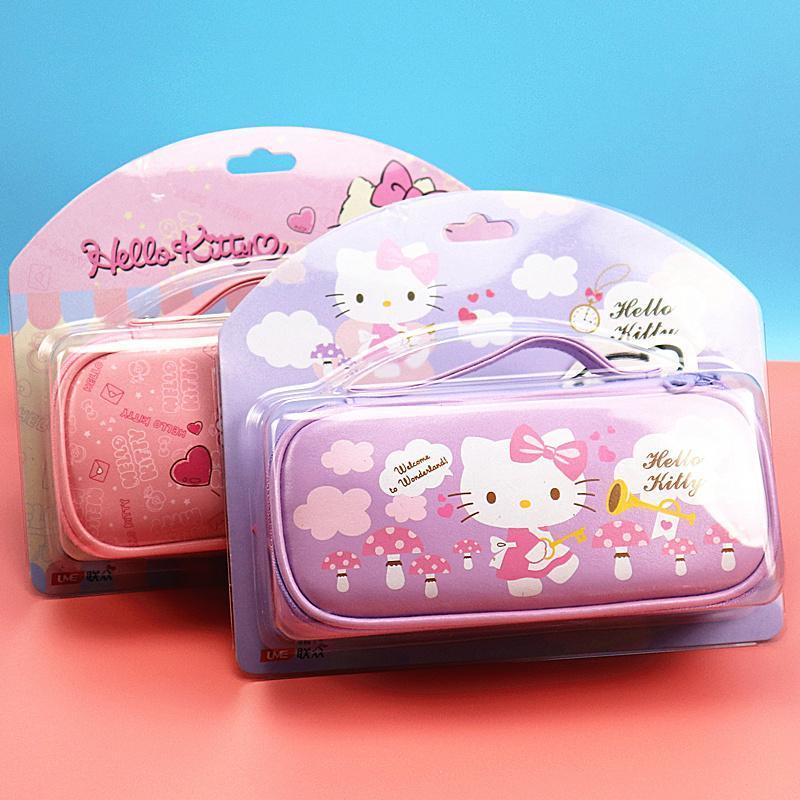 凯蒂猫Hello kitty小学生密码器锁女童卡通文具笔盒文具袋 文具盒 KA95026紫色 helloKitty报价_参数_图片_视频_怎么样_问答-苏宁易购