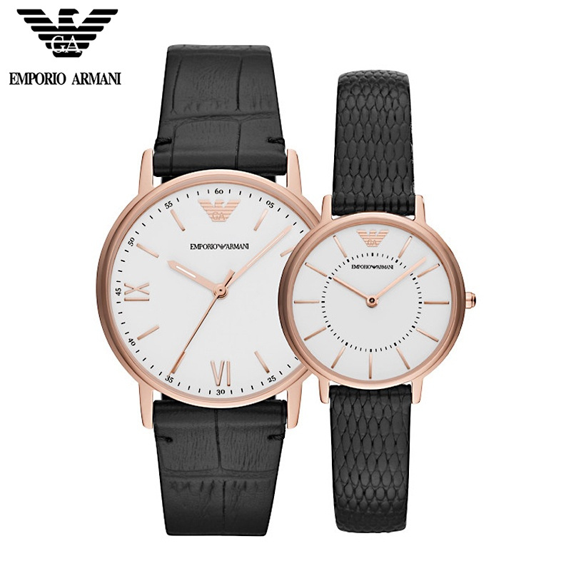 阿玛尼（EMPORIO ARMANI）女表AR80014 石英表男表不锈钢表带商务时尚情侣腕表 阿玛尼(EMPORIO ARMANI)石英表 ...