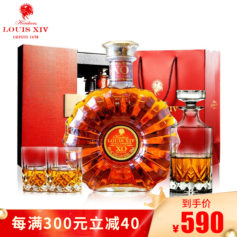 【路易十四(LOUIS XIV)进口洋酒】 法国进口 路易十四传世珍藏XO白兰地 40度700ml单瓶礼盒装【价格 图片 品牌 报价】-苏宁易 ...