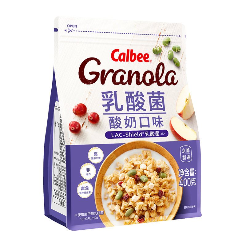 Calbee卡乐比牌乳酸菌酸奶口味麦片(即食谷物)400g两件装报价_参数_图片_视频_怎么样_问答-苏宁易购