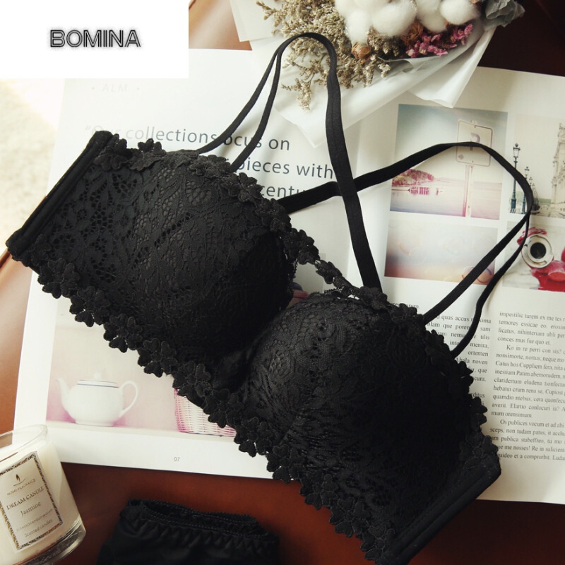 波迷娜（BOMINA)【放心购】桃花季 【送内裤】手掌杯小胸聚拢可爱白色V型内衣美背性感蕾丝文胸罩视频介绍_波迷娜（BOMINA)【放心购】桃花季 【送内裤】手掌杯小胸聚拢可爱白色V型内衣美背 ...