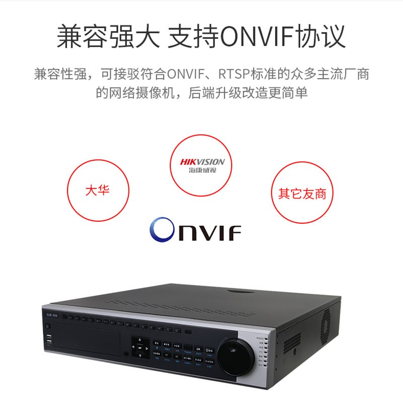 海康威视 (HIKVISION) 监控硬盘录像机支持 4K 高清多路回放 DS-8816N-K8（16路/8盘位） 无硬视频介绍_海康威视 (HIKVISION) 监控硬盘录像机支持 4K ...