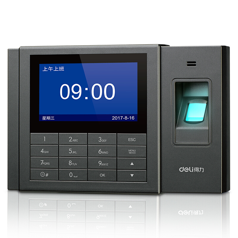 得力（deli）智能指纹考勤机 免软件打卡机 自动生成报表33113视频介绍_得力（deli）智能指纹考勤机 免软件打卡机 自动生成报表 ...