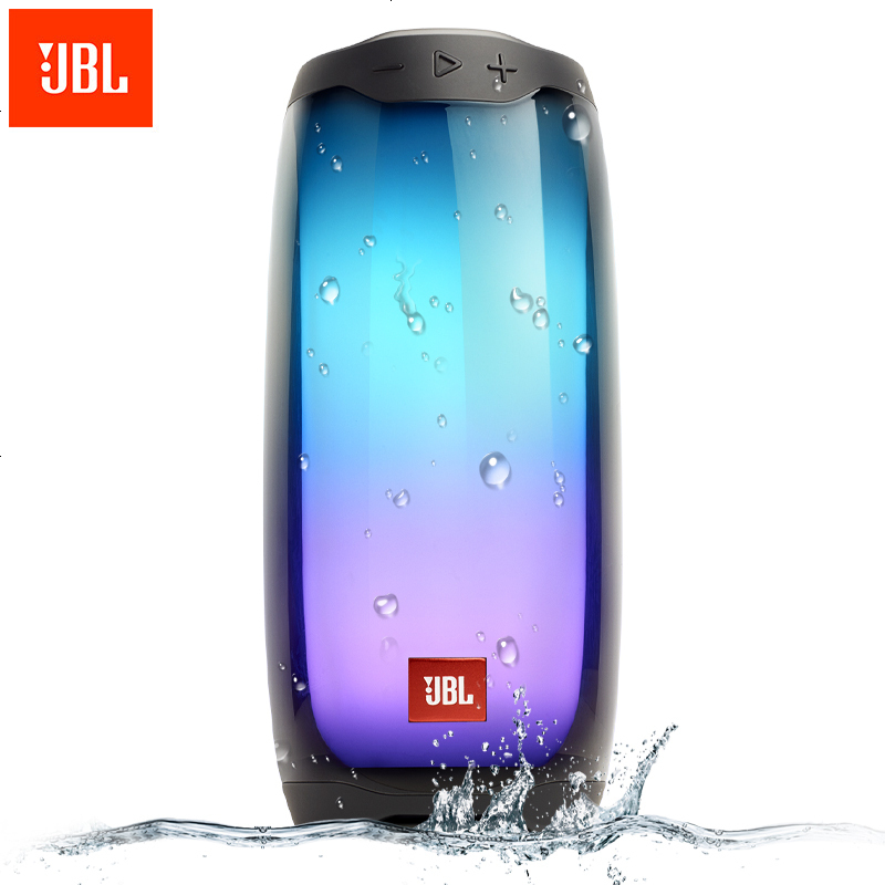 JBL PULSE4 音乐脉动四代 便携式蓝牙音箱 全面屏炫彩小音箱+低音炮 桌面音响 长续航 防水设计 黑色视频介绍_JBL PULSE4 音乐脉动四代 便携式蓝牙音箱 全面屏炫彩小音箱 ...