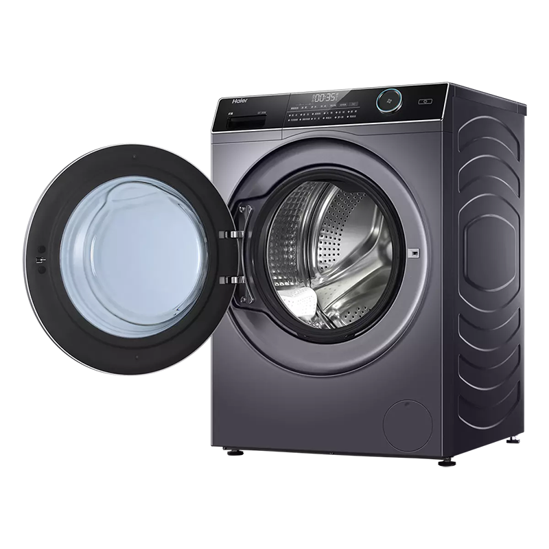 [唯快不破]海尔(Haier)XQG90-BD14126L纤美滚筒洗衣机9公斤超薄变频家用双喷淋智能投放纤薄速洗巴氏除菌报价_参数_图片_视频_怎么样_问答-苏宁易购