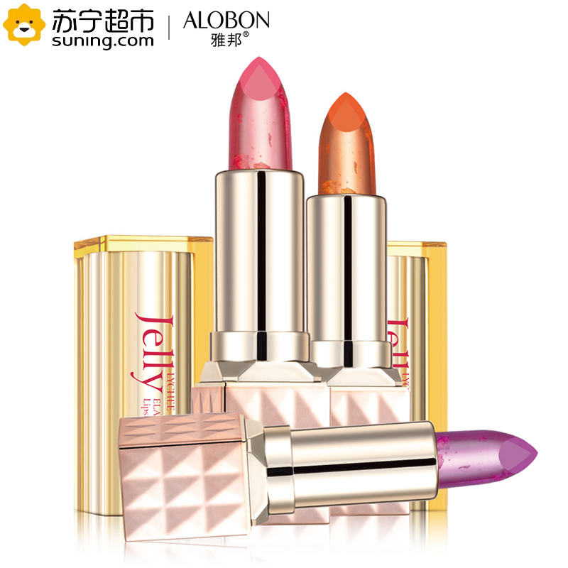 雅邦(ALOBON)荔枝冻金箔温变唇膏3.5g(不沾杯不掉色 持久润唇膏 咬唇妆唇釉)01爱恋粉报价_参数_图片_视频_怎么样_问答-苏宁易购