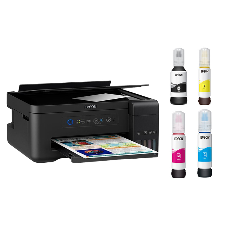 【墨盒】 [套餐]爱普生(EPSON)L4158彩色无线多功能一体机+原装墨水一套【价格 图片 品牌 报价】-苏宁易购苏宁自营