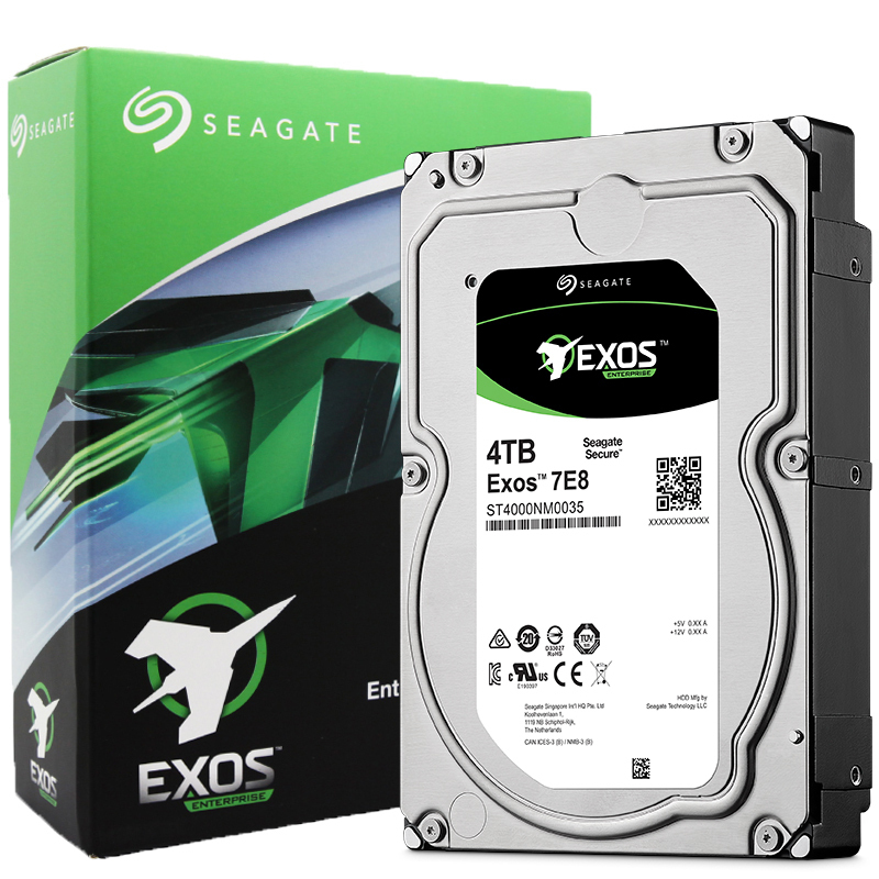 希捷(Seagate) 4TB 3.5英寸 SATA接口 256MB 7200RPM 企业级硬盘 服务器硬盘 希捷银河Exos 7E10系列 ...