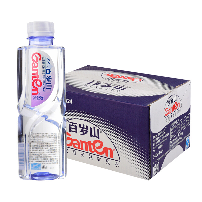 [苏宁自营] 百岁山矿泉水348ml*24瓶 整箱参数配置_规格_性能_功能-苏宁易购