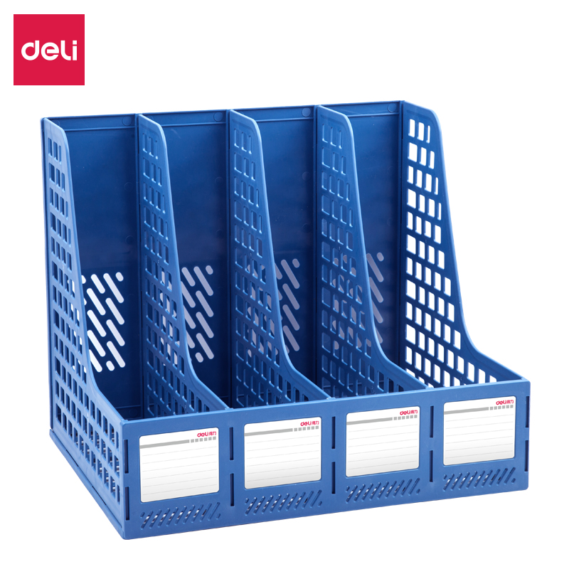 晨光(M&G)ADM94740B四联文件框蓝色单个装 文件栏 文件筐 四档书架 办公资料架报价_参数_图片_视频_怎么样_问答-苏宁易购