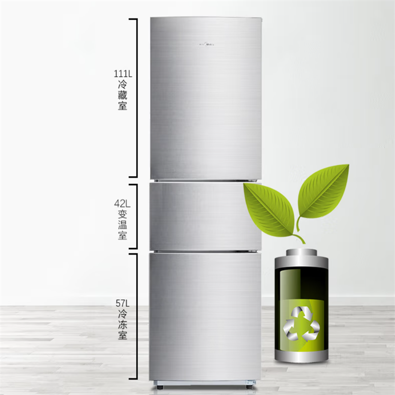 美的(Midea)冰箱美的冰箱三门小型冰箱BCD-210TM(ZG)浅灰色报价_参数_图片_视频_怎么样_问答-苏宁易购