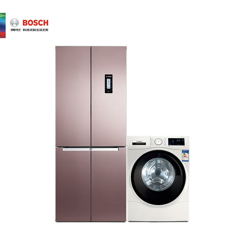 【冰箱】 [套餐]博世(BOSCH) 洗衣机XQG90-WAU284600W+冰箱KMF46A66TI 变频滚筒洗衣机 无霜十字【价格 图片 品牌 报价】-苏宁易购苏宁自营