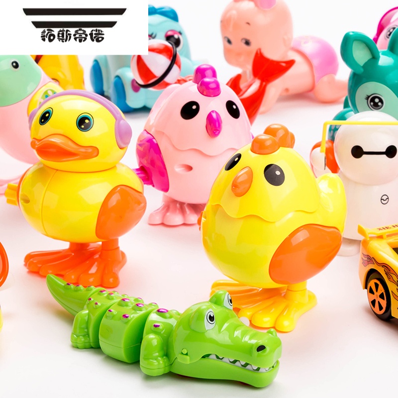 拓斯帝诺上链发条玩具发条小鸡铁皮青蛙怀旧8090后上弦发条儿童益智玩具 毛绒公鸡+小鸭图片,高清实拍大图—苏宁易购