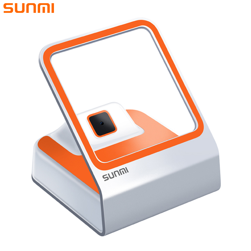 商米SUNMI NS010小闪扫码盒二维码收款扫码器扫描平台手机支付屏幕码付款超市收银收款机 白色+橙色视频介绍_商米SUNMI NS010小 ...