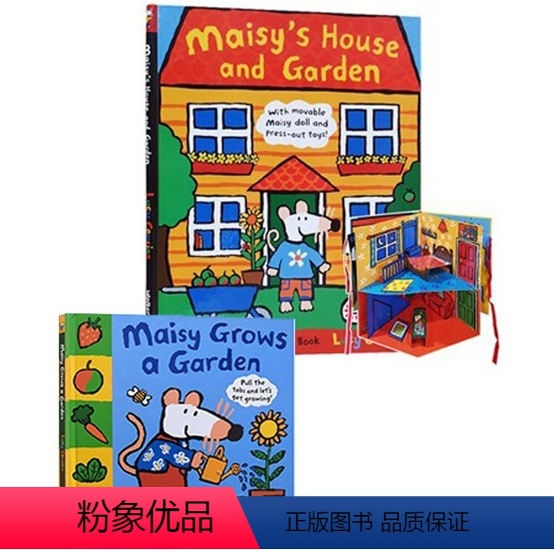 《Maisy House and Garden 立体+操作 2册 【正版】英文原版绘本 Maisy First Expeu》Lucy著【摘要 ...