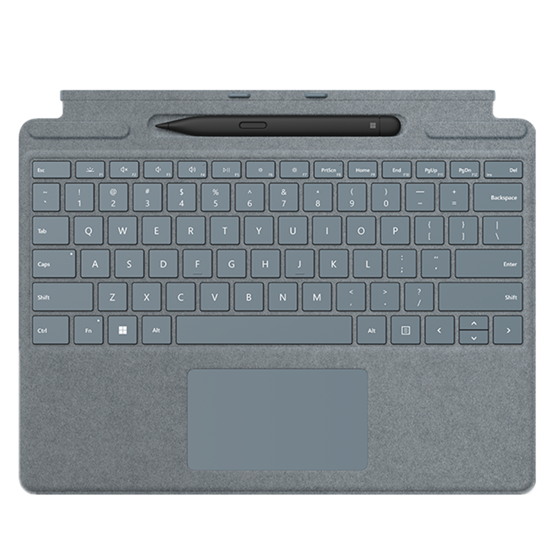 微软(Microsoft)Surface Pro8 键盘带超薄触控笔2 特制版专业键盘盖 波比红 冰晶蓝 亮铂金 典雅黑报价_参数_图片_视频_怎么样_问答-苏宁易购