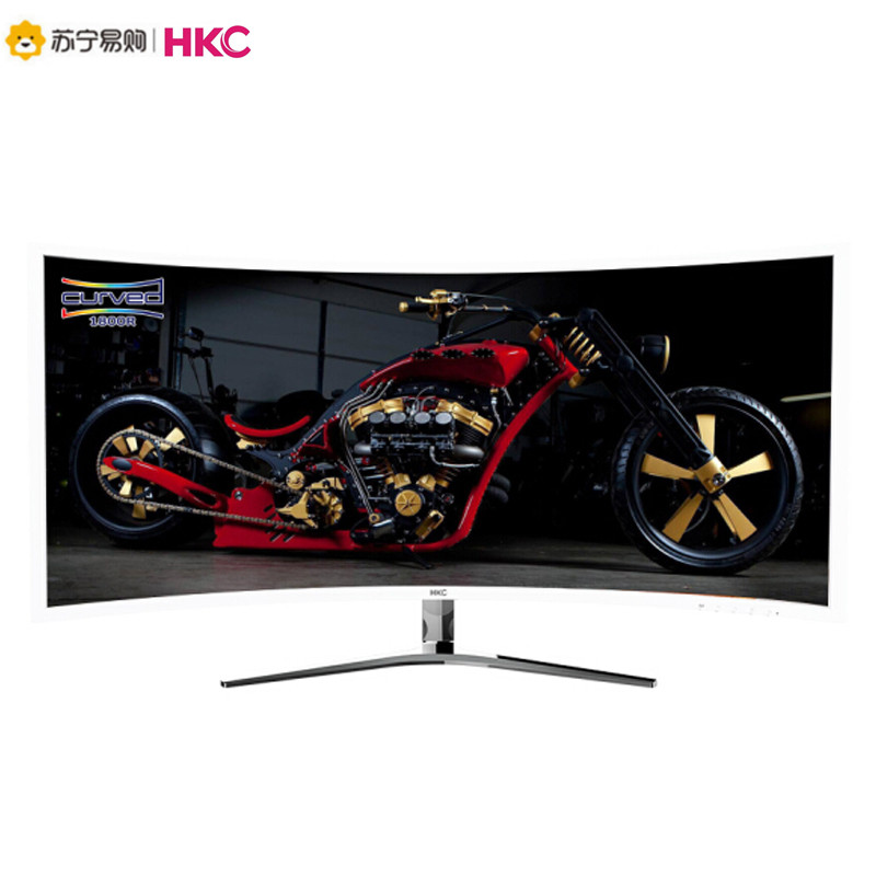 惠科(HKC)C340 34英寸100Hz刷新准4K广视角VA不闪屏1800R曲面吃鸡电竞游戏显示器参数配置_规格_性能_功能-苏宁易购