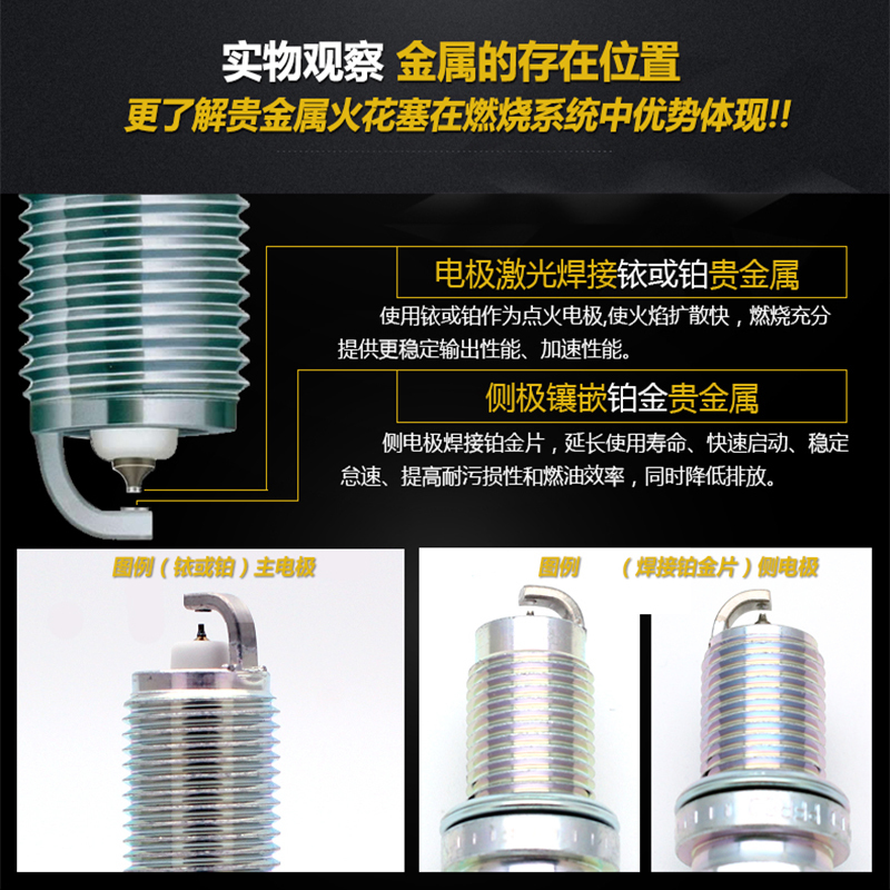 NGK铱铂金火花塞ILFER7C8EG 91898四支装适用A4L途昂Q5L大众CC途锐迈腾途岳威然报价_参数_图片_视频_怎么样_问答-苏宁易购
