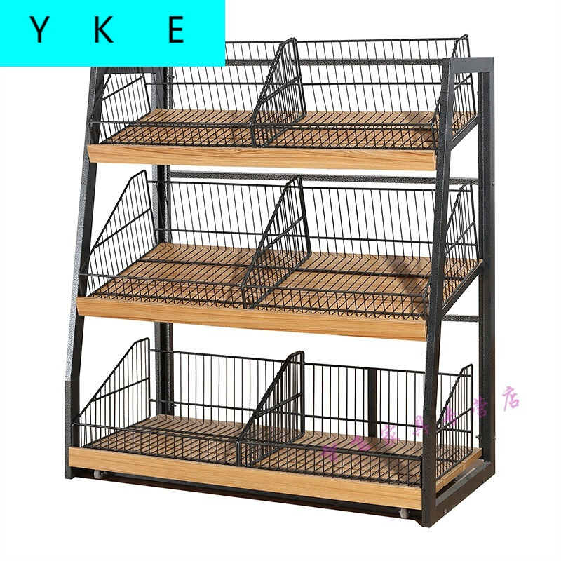 放心购水果店货架多层卖菜展示陈列架百果园生鲜超市钱大妈蔬菜木质堆头图片,高清实拍大图—苏宁易购