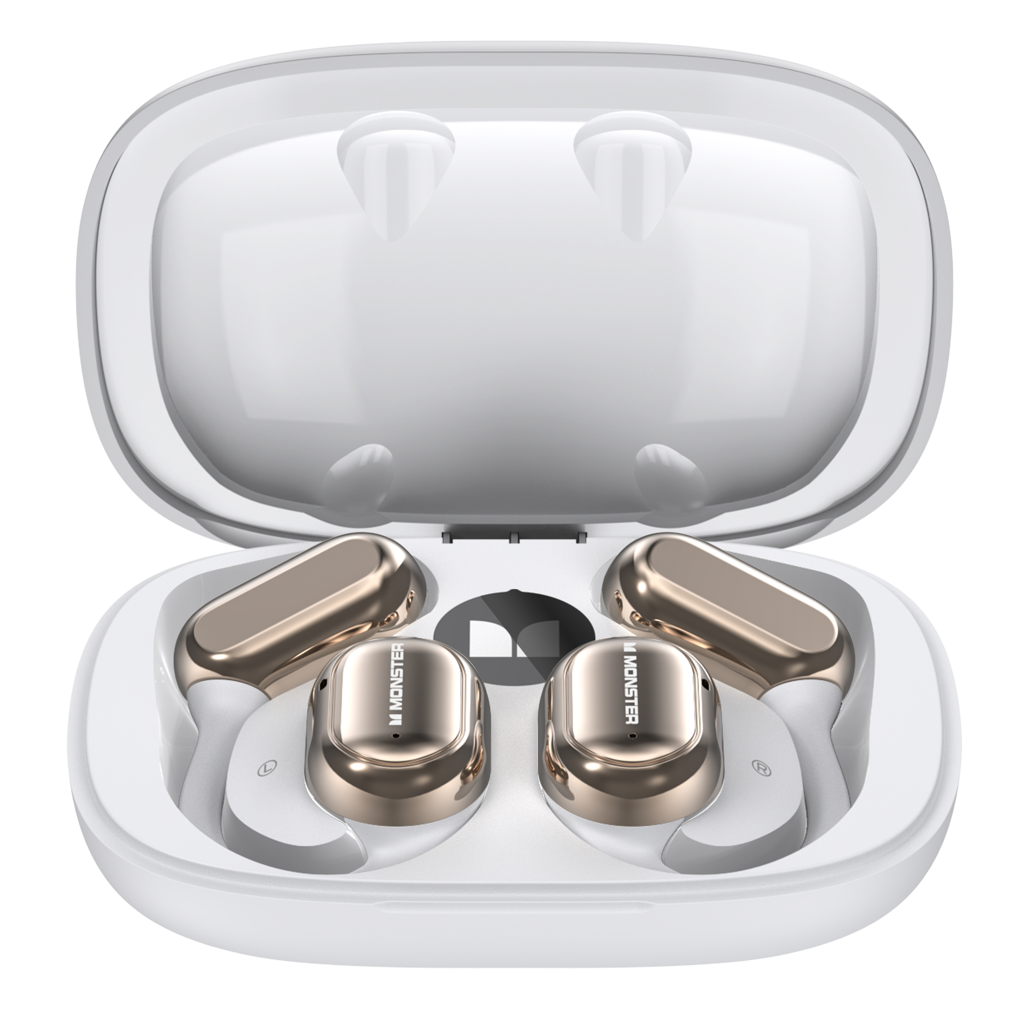 Monster Open Ear AC100魔声耳挂式真无线双蓝牙耳机MH22156 白色视频介绍_Monster Open Ear ...