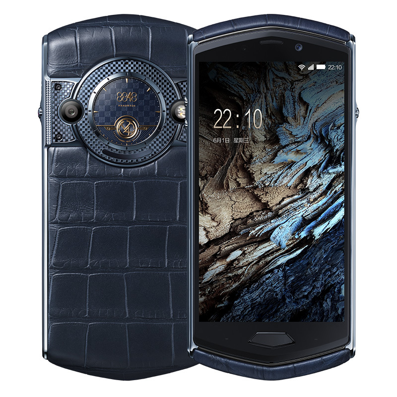 8848鳄鱼皮手机,蓝鳄_大山谷图库