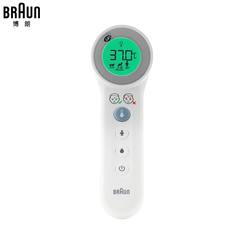 博朗(Braun)体温 BNT400婴儿额温计 儿童家用温度计 成人红外额式体温计 电子快速精准测量额温枪视频介绍_博朗(Braun)体温 BNT400婴儿额温计 儿童家用温度计 成人红外额式 ...