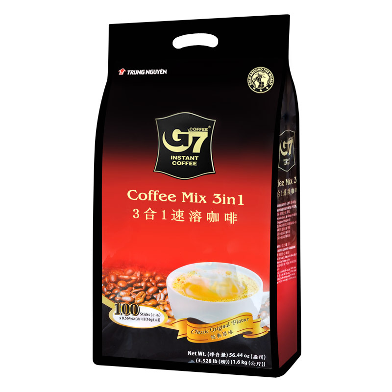 中原(G7)速溶咖啡 越南进口 中原G7 3合1咖啡1600g 速溶咖啡 进口咖啡 冲调饮料（新包装）【价格 图片 品牌 报价】-苏宁易购东莞邮政食品专营店