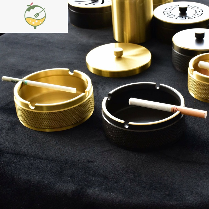 YICHENG[祝融烟具]纯铜烟灰缸创意北欧风防飞灰大号带盖客厅个性烟灰缸 全铜7cm实心报价_参数_图片_视频_怎么样_问答-苏宁易购