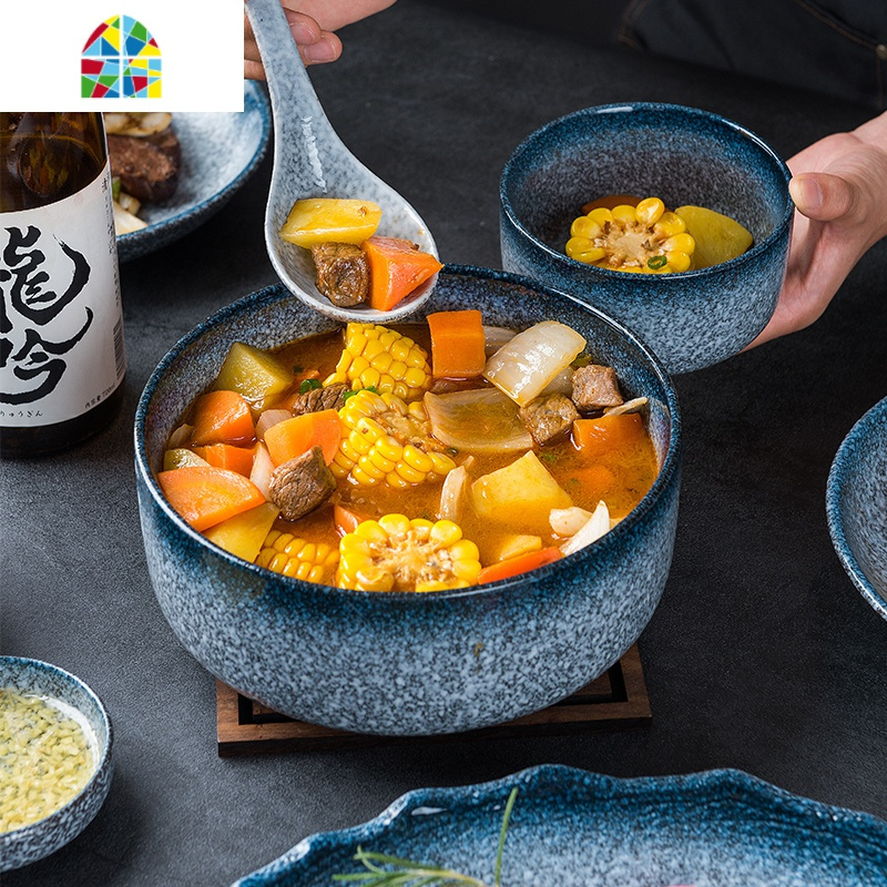 碗碟套装 家用陶瓷碗日式吃饭碗微波炉餐具北欧碟情侣饭碗筷盘子 FENGHOU 蓝韵35件套装(送筷子)报价_参数_图片_视频_怎么样_问答-苏宁易购