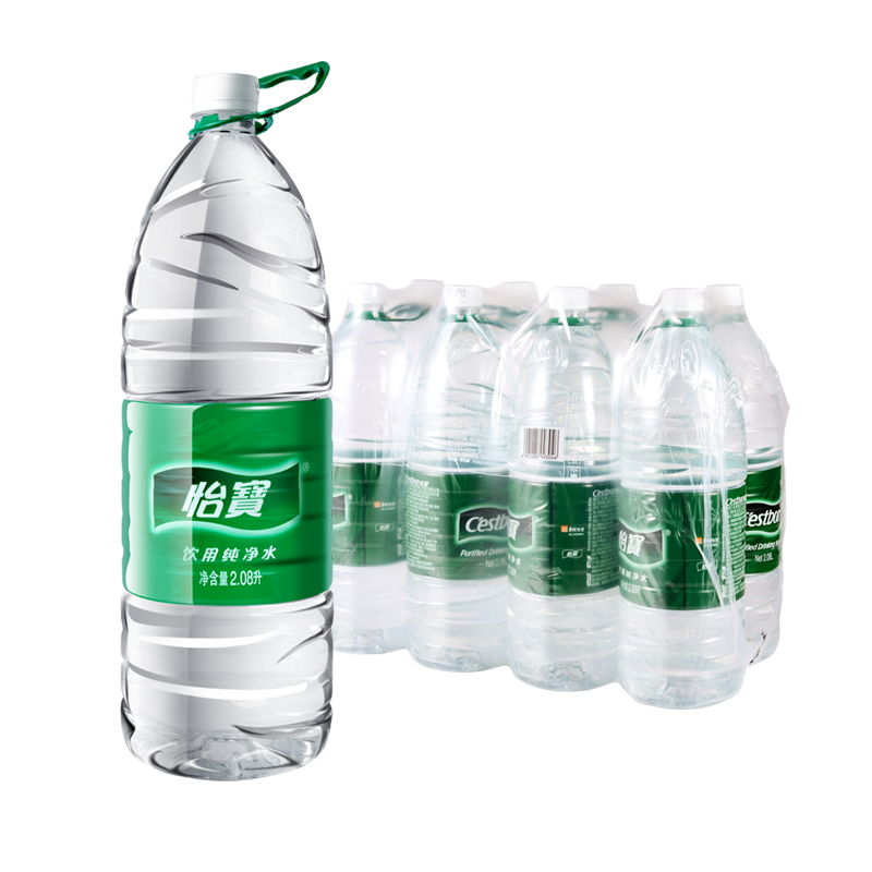 怡宝 纯净水 2.08L*8整箱装 饮用水参数配置_规格_性能_功能-苏宁易购