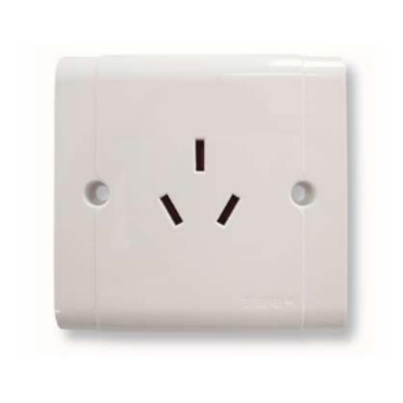 鸿雁 HONYAR A86Z13-16N 16A/250V一位三极插座(16A)参数配置_规格_性能_功能-苏宁易购