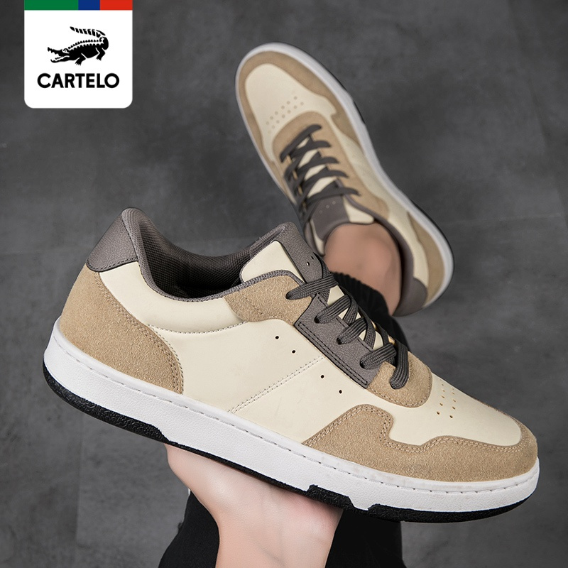 [线下专柜同款]卡帝乐鳄鱼(CARTELO)新款百搭男士休闲鞋小白鞋男鞋板鞋子男报价_参数_图片_视频_怎么样_问答-苏宁易购