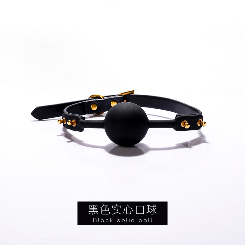 吉祥小炮情趣SM口球k9狗奴口塞流口水球堵嘴口含球bdSM硅胶皮质sp男女通用 实心口球-黑色视频介绍_吉祥小炮情趣SM口球k9狗奴口塞流口水球堵嘴口含球bdSM硅胶皮质sp男女通用 实心口球 ...