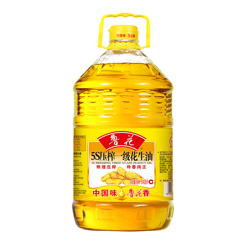 鲁花一级花生油5.436L*4物理压榨家庭装一箱参数配置_规格_性能_功能-苏宁易购