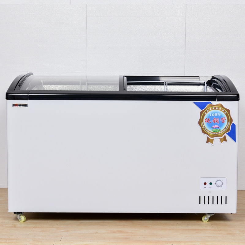 雪糕冰激凌柜商用透明玻璃盖时光旧巷推拉门超市展示柜冰柜冷藏冷冻冰箱_纯铜管雪糕柜68x58x80cm报价_参数_图片_视频_怎么样_问答-苏宁易购