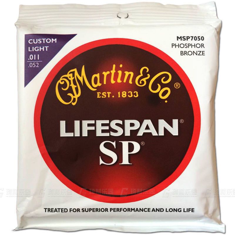 Martin马丁MSP4100民谣吉他弦黄磷铜7100木琴弦M140一套6根装012 马丁M170(010)报价_参数_图片_视频_怎么样 ...