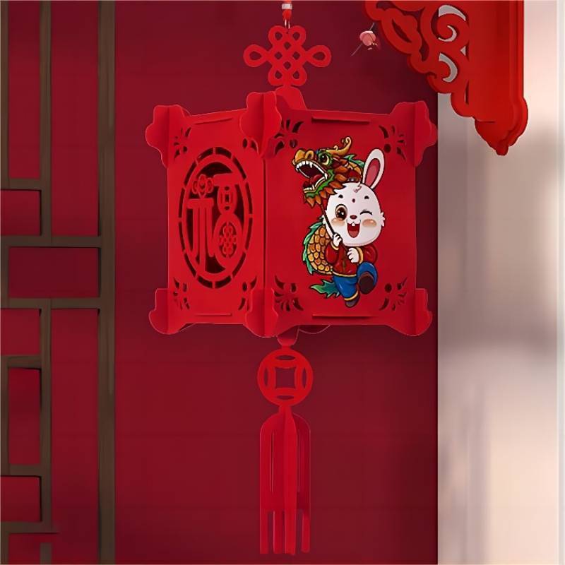 喜节(XIJIE) 舞龙福兔+福 古典灯笼 D02无纺布 尺寸20.5*55CM(含吊头)报价_参数_图片_视频_怎么样_问答-苏宁易购