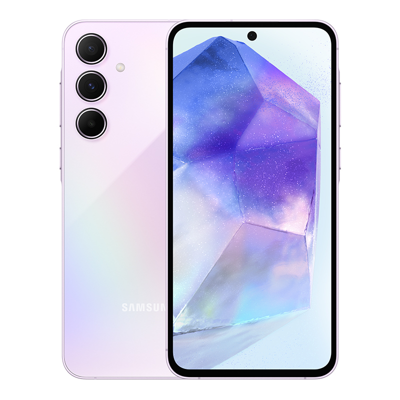 三星 SAMSUNG Galaxy A55 8GB+256GB 120Hz超顺滑全视屏 IP67级防尘防水 5000mAh长续航 冰萤紫 5G ...