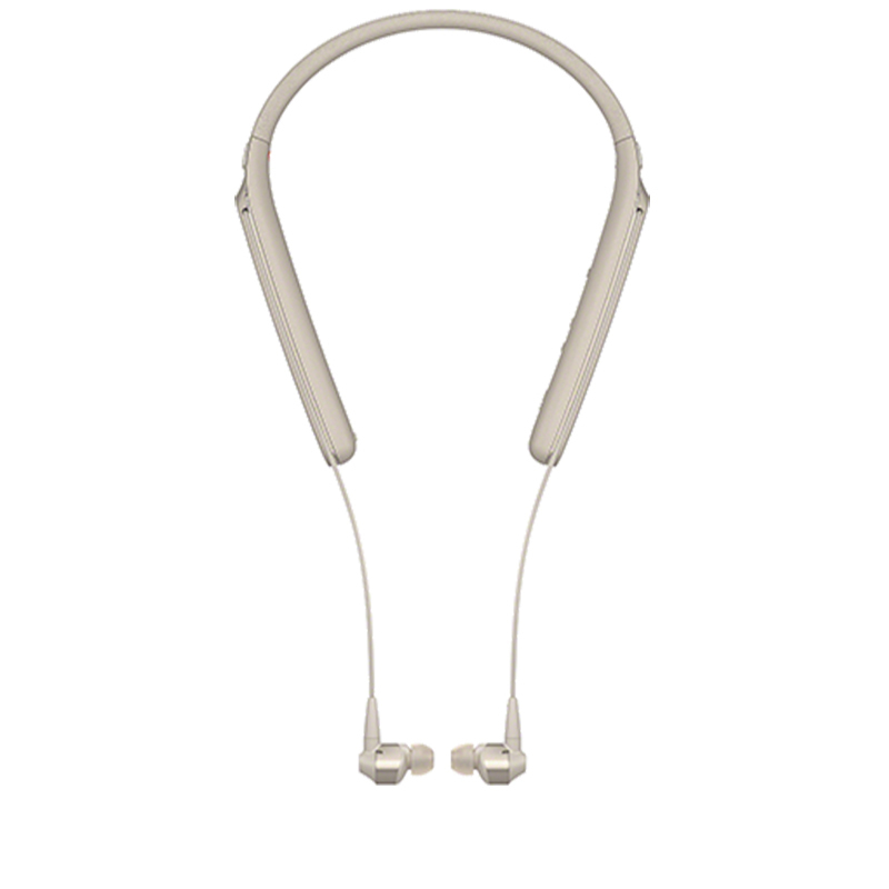 索尼(SONY)WI-1000X Hi-Res颈挂式 入耳式 无线蓝牙耳机 高音质降噪耳机 手机通话 香槟金视频介绍_索尼(SONY)WI ...