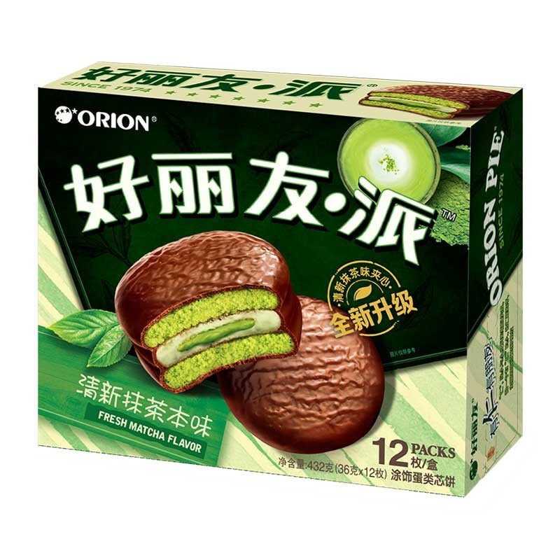 好丽友清新抹茶本味派12片糕点/点心您没有填写评价内容-苏宁易购