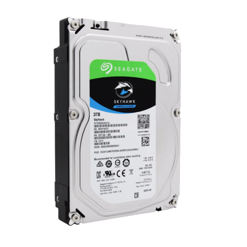 希捷(Seagate)监控硬盘3TB 64MB 5900转 SATA 垂直 机械 PMR CMR 希捷酷鹰SkyHawk ...