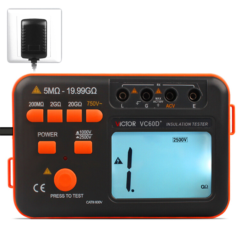 胜利仪器(VICTOR)VC60D+ 兆欧表 175*205*70(单位:台)报价_参数_图片_视频_怎么样_问答-苏宁易购