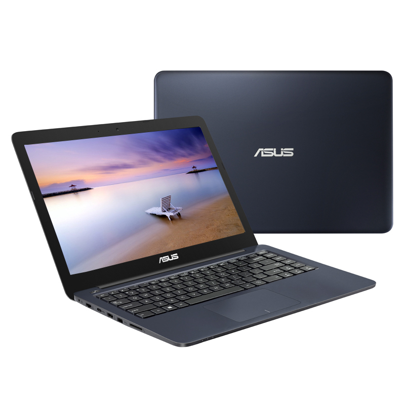 华硕（ASUS） E402 14英寸轻薄本办公娱乐多彩笔记本电脑【四核N3450 4GB内存 128GB固态硬盘+500GB机械】定制参数配置_规格_性能_功能-苏宁易购