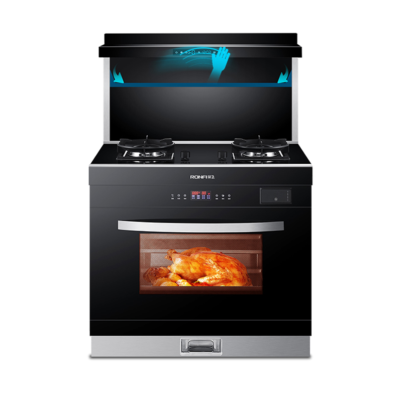 荣飞(Rongfei)900蒸烤消一体集成灶一体灶家用蒸烤消消毒柜下排式烟灶环保灶自动清洗家用消毒柜豪配套装(液化气)视频介绍_荣飞(Rongfei)900蒸烤消一体集成灶一体灶家用蒸烤消消毒 ...