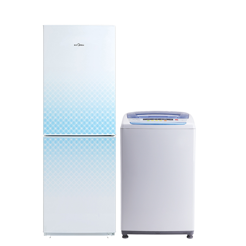 【洗衣机】 [套餐]美的(Midea)冰箱BCD-190CM(E)格菱蓝+洗衣机MB60-V2011WL【价格 图片 品牌 报价】-苏宁易购苏宁自营