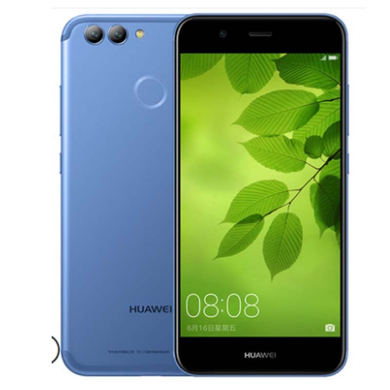 华为(HUAWEI)手机nova2 华为（HUAWEI） nova2 4+64G 全网通 安卓智能手机 极光蓝【价格 图片 品牌 报价】-苏宁易购竟纬科技专营店