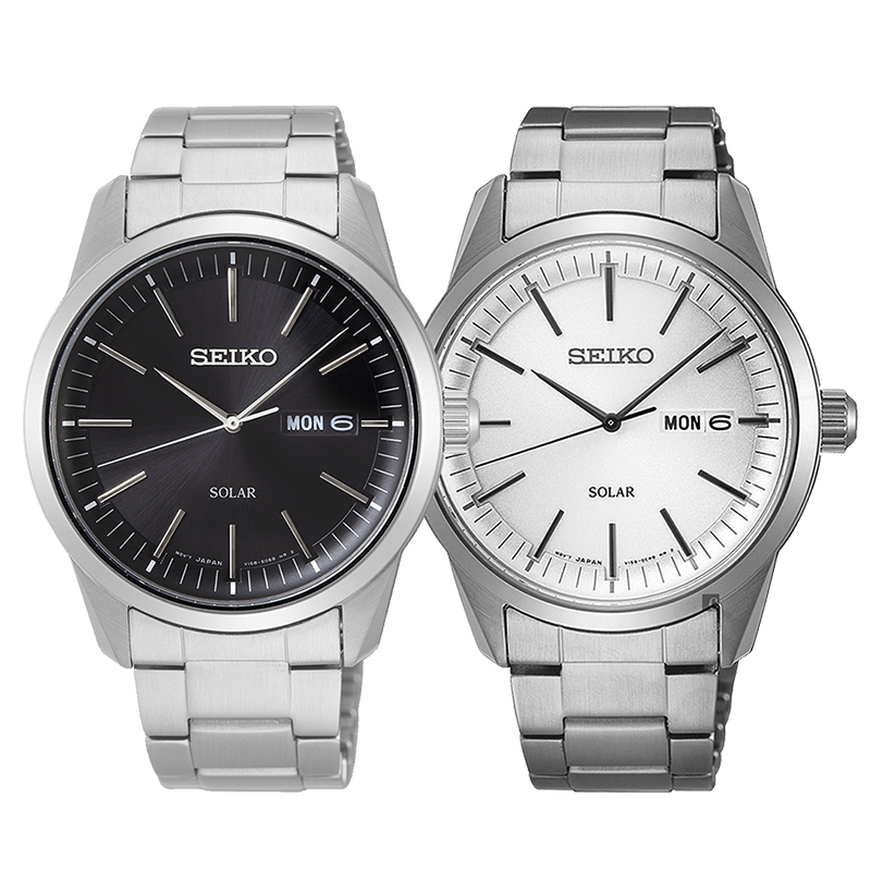 精工(SEIKO)石英表SNE525P1/SNE523P1 Seiko/精工手表 石英表男休闲男表光动能 星期日历显示防水手表 时尚商务男表 ...