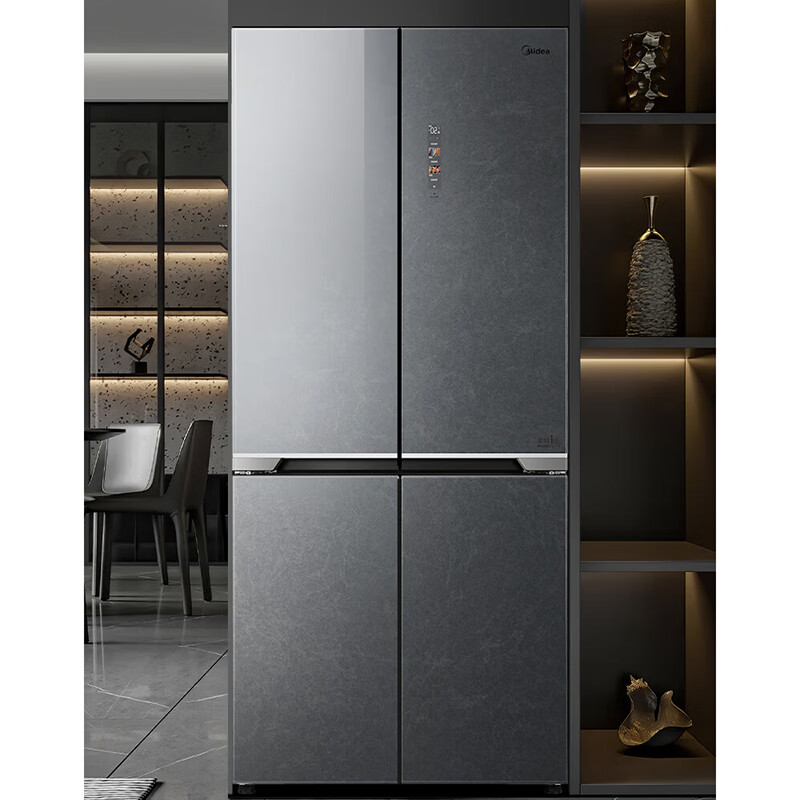 美的(Midea)BCD-511WUSGPZM(E)墨兰灰-观澜 超薄零嵌入式冰箱底部散热十字四门家用风冷无霜冰箱参数配置_规格_性能_功能-苏宁易购
