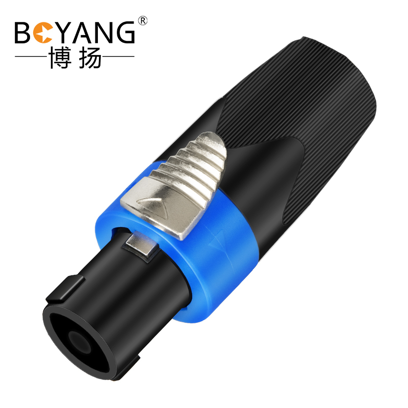 博扬 纯铜四芯音响专业音箱插头 nl4fc航空插头 NEUTRIK纽崔克头 音响线防水欧姆接头 4个装 BY-NL4FC视频介绍_博扬 纯铜四 ...