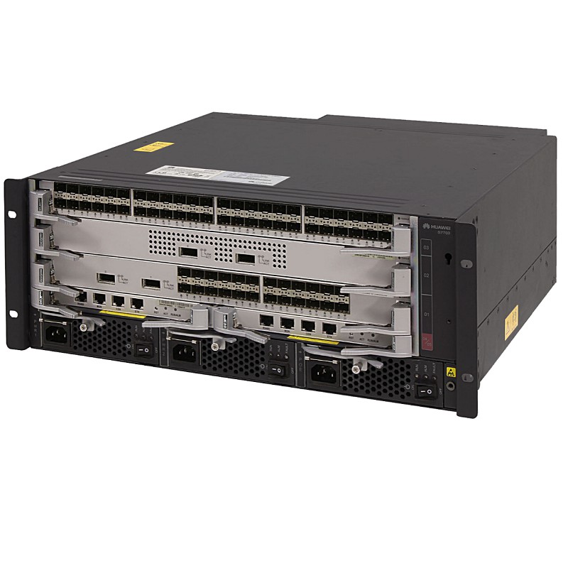 华为(HUAWEI)S7703含一体化机箱交换机 48口千兆电接口+16口万兆光接口+16口千兆光接口 含八个万兆光模块参数配置_规格_性能 ...
